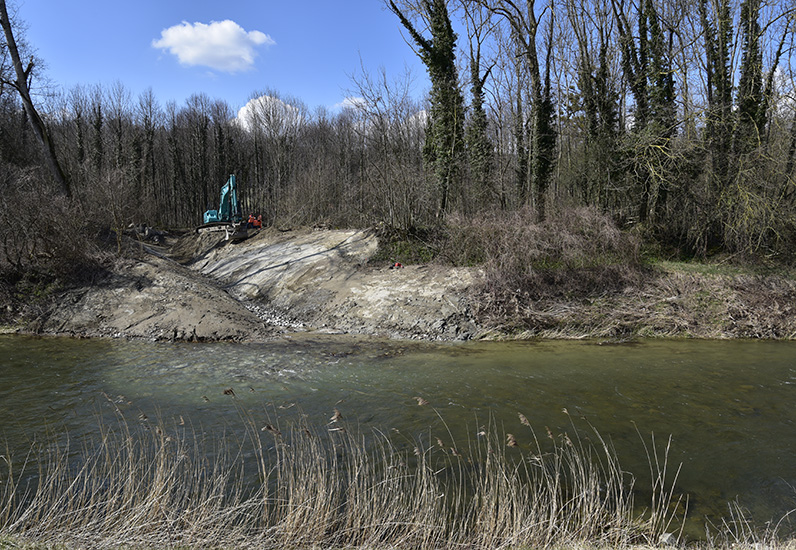 Les travaux de revitalisation de la Broye à Surpierre vont bon train ...