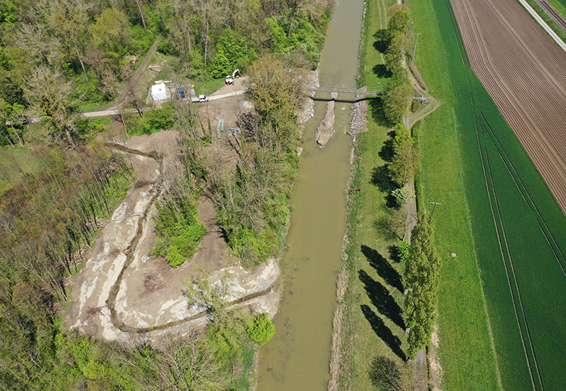 Les travaux de revitalisation de la Broye à Surpierre vont bon train ...