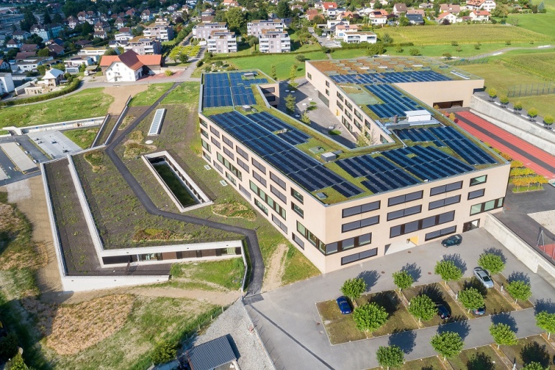 Cérémonie d'inauguration de l’extension du gymnase intercantonal de la Broye (GYB) à Payerne ...